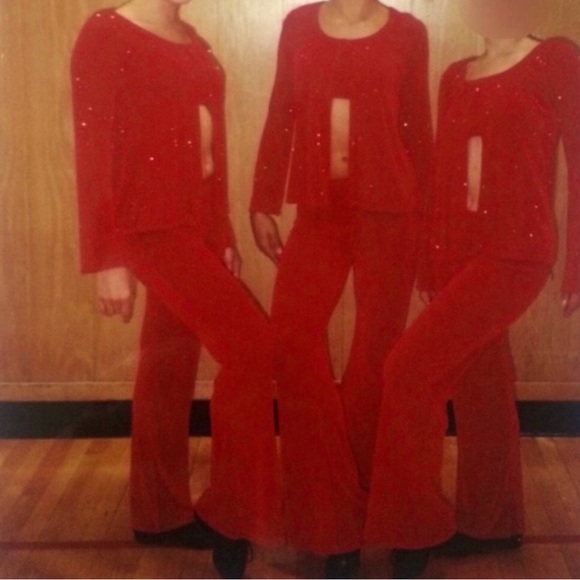 Other | Leos Red Dance Costume 2 Piece Set Adult Mediumadult Large ...